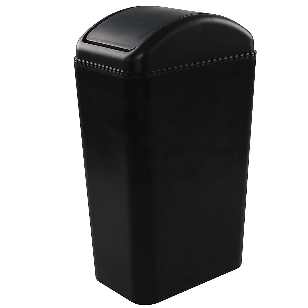 Farmoon Slim Trash Can, 14L Black Swing Kitchen Garbage Bin