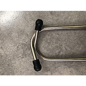 Stethoscope Cardiology Stainless Steel ' A' Shape Tube Stethoscope/Suitable for Cardiac Auscultation, Black Tube, Soft Ear-tip. one Diaphragm and Two Black earplugs