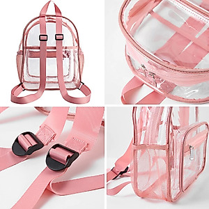 Noy Lacha Girls Clear Backpacks Purses Small Stadium Approved Ita Transparent Travel Daypacks for Teenager