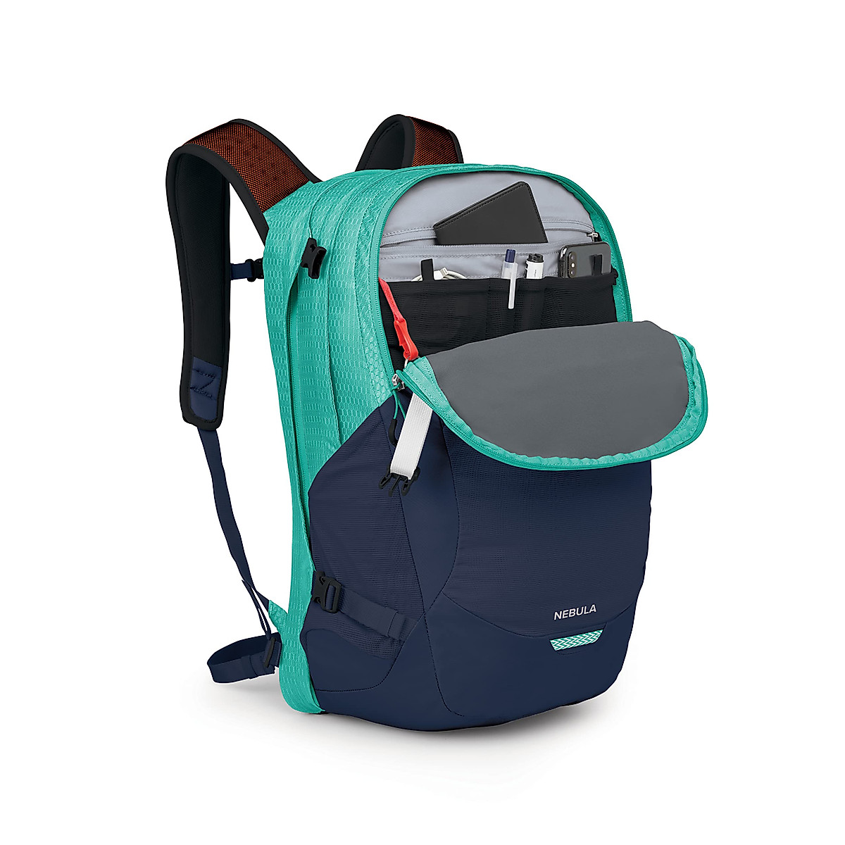 Osprey Nebula 32 Laptop Backpack, Reverie Green/Cetacean Blue