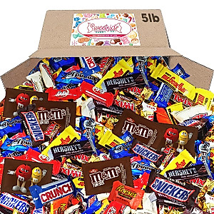 5 Lb Assorted Bulk Chocolate Candy Mix - Fun Size, Holiday, Office Assortment
