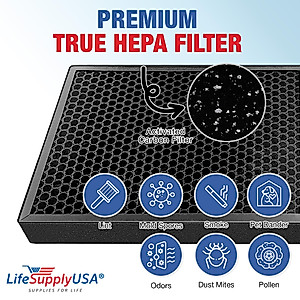 True HEPA Air Cleaner Filter Replacement Compatible with Alen BF25A HEPA-Pure HEPA-Fresh A350, A375 Air Cleaner by LifeSupplyUSA