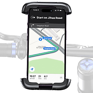 odbowuge Motorcycle Phone Mount Holder - [Triple Shock Protector] Upgrade Bike Phone Mount, Motorcycle Cell Phone Holder Fit iPhone More 4.7-7" Phone