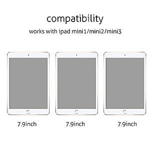 Ailun Screen Protector for iPad Mini 1 2 3 Tempered Glass 9H Hardness 2Pack Compatible with Apple iPad Mini 1 2 3 Ultra Clear 2.5D Edge Anti Scratch Case Friendly