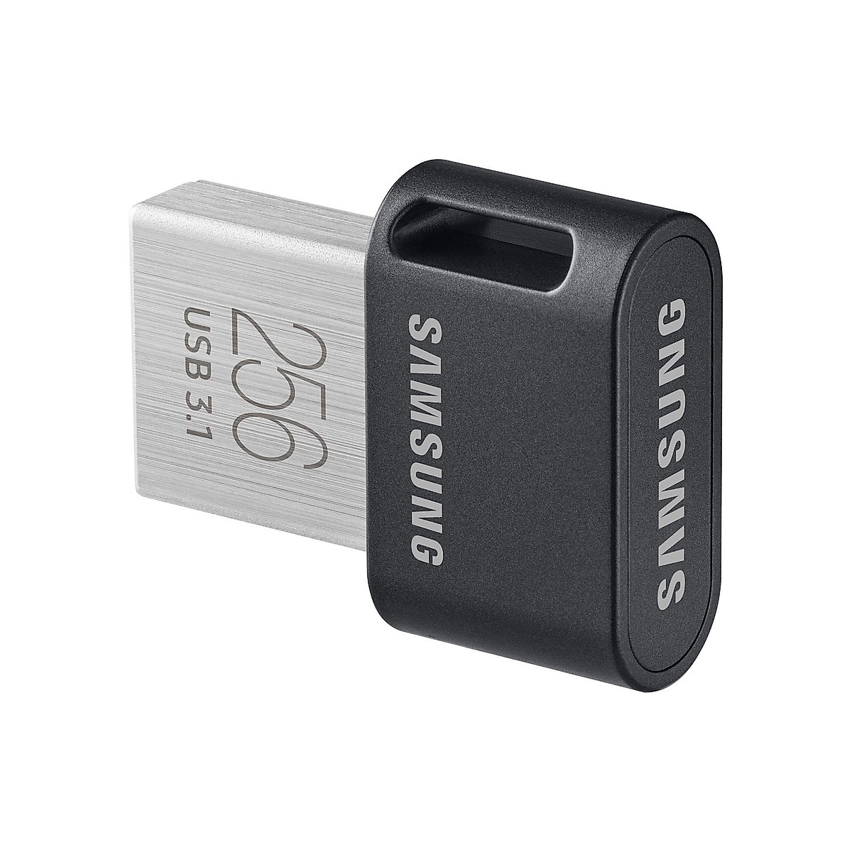 Samsung FIT Plus USB Flash Drive Type-A 256GB 400MB/s Read 110MB/s Write Compact USB 3.1 Memory Stick with Keyring Grey MUF-256AB/APC