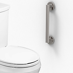 AquaChase ADA Compliant Grab Bar,500lbs Weight Support for Bath Safety (12 inch, Brushed Nickel)