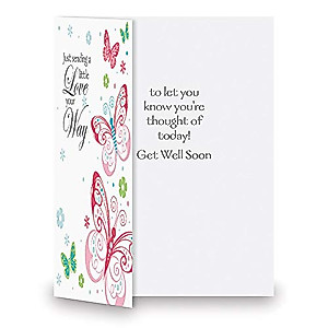 Get Well Greeting Card Value Pack – Set of 18 (9 Designs), Large 5 x 7 inches, Envelopes Included, by Current
