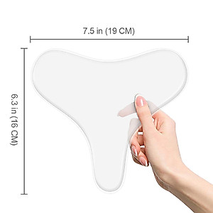 QIEIMUFHD Anti-Wrinkle Chest Pads 100% Medical Grade Care Décolleté Pads Silicone Chest Pads Smooth & Prevent Wrinkles Patches, Comfortable, Safe & Cruelty-Free Reusable