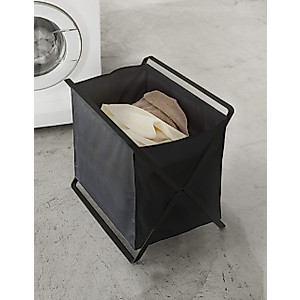 YAMAZAKI home Tower Storage Hamper Black