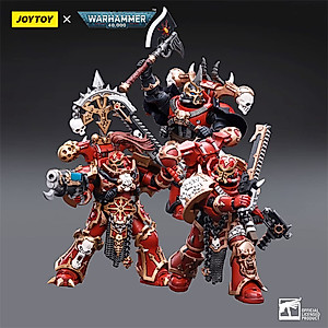 JOYTOY 1/18 Action Figures Warhammer 40k Mecha Model Chaos Space Marines Set-of-3