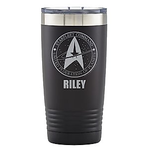 Let's Make Memories Personalized Star Trek Starfleet Logo Tumbler - For Dad - For Him