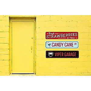 Train Station Vintage Tin Sign Gifts for Men, Outdoor Aluminum Metal Sign, Road Signs, Man Cave, Street Signs 16" x 4"