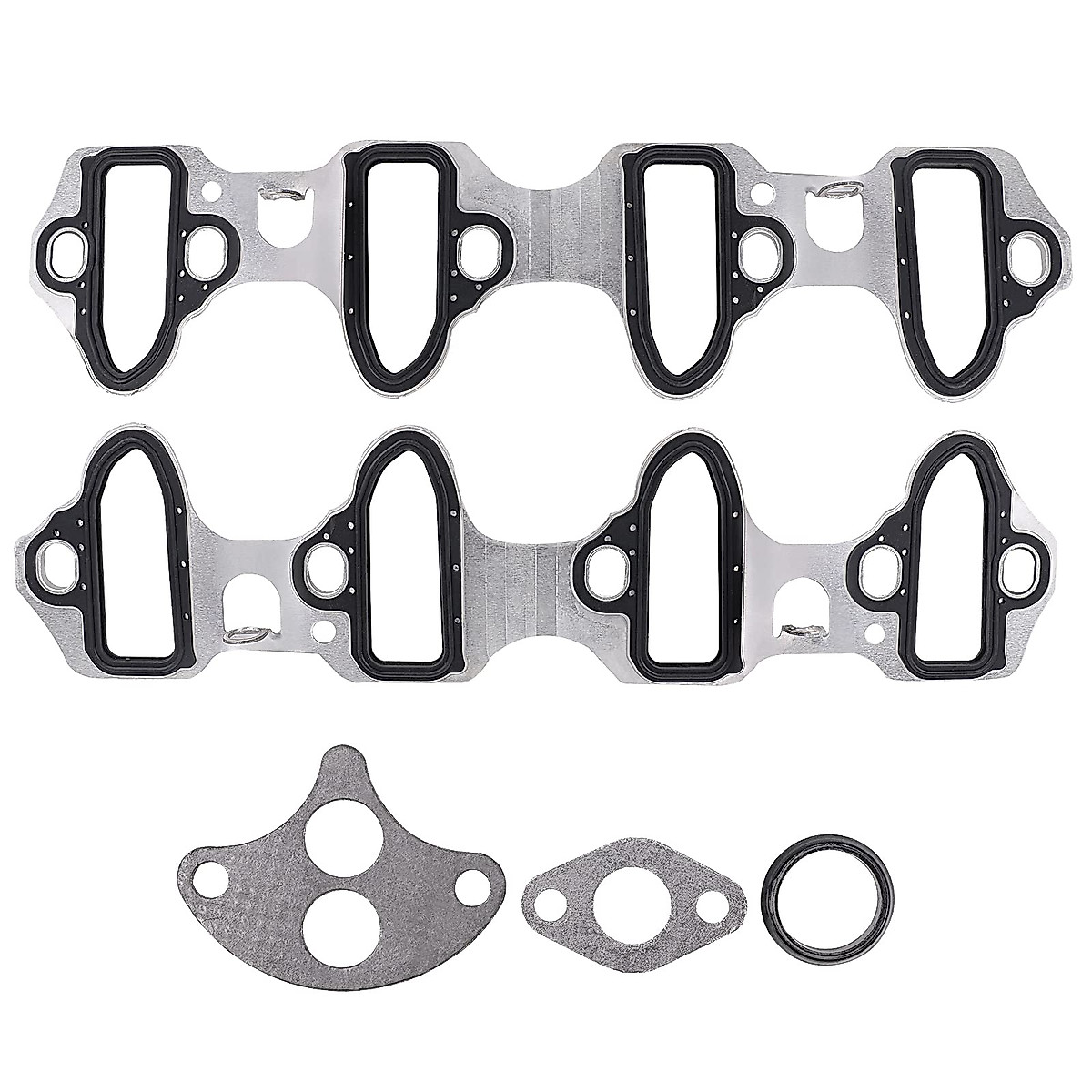 Intake Manifold Gasket Set - Compatible with 4.8L 5.3L 6.0L Chevy Silverado, Suburban, Tahoe, GMC Sierra, Yukon, Savana, Cadillac Escalade - Replace 89060413 MS98016T