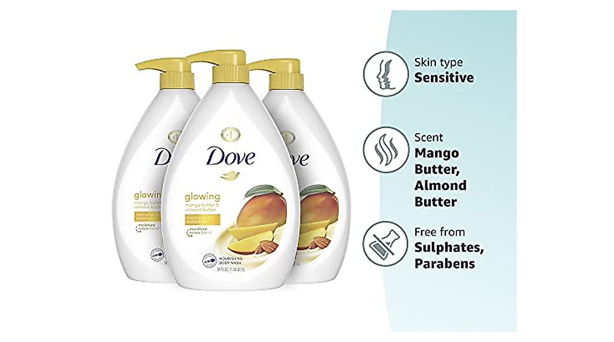Dove Mango Butter & Almond Body Wash - Nourish & Refresh Skin