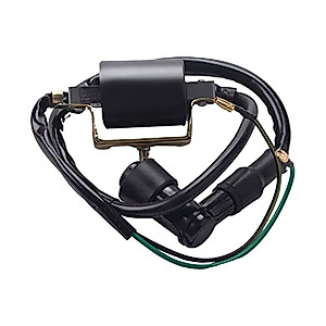 OTOHANS AUTOMOTIVE Ignition Coil Spark Plug 50cc Falcom 70cc 90cc 110cc 125cc for Coolster 3050B ATV-3050B 3050 B3050A Kids 4 Quad Four Wheeler Roketa taotao Baja Kazuma Quad ATV Dirt Pocket Bike