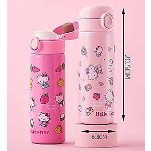 Everyday Delights Sanrio Hello Kitty Stainless Steel Insulated Water Bottle 400ml, Pink