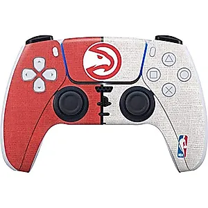 Skinit Decal Gaming Skin Compatible with PS5 Controller - Officially Licensed NBA Atlanta Hawks Canvas Design