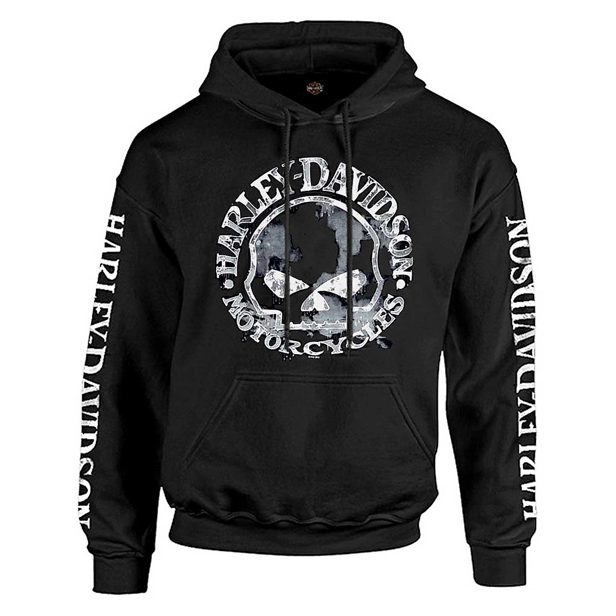 Harley-Davidson Men's Sweatshirt Willie G Skull H-D Pullover Black 30296648