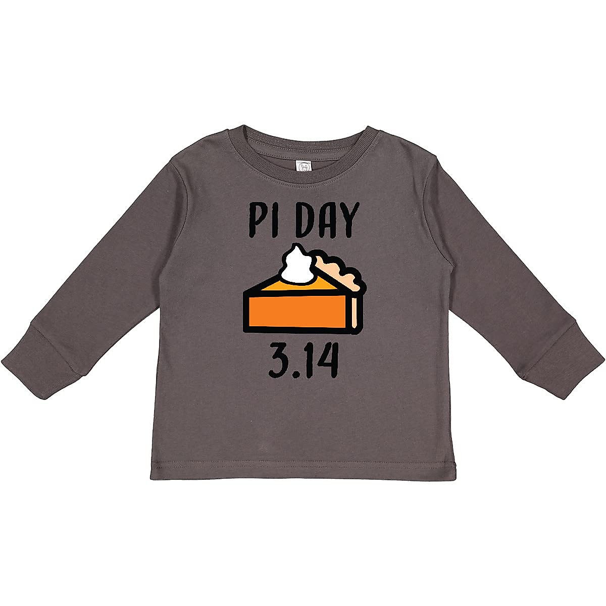 inktastic Pi Day 3.14 Toddler Long Sleeve T-Shirt 3T Charcoal Grey 349f4