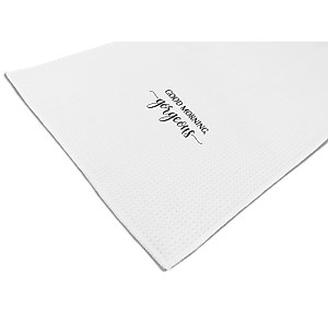 Voatok Good Morning Gorgeous Hello There Handsome Bath Towel, Couples Gifts Set of 2 Decorative Towels,Gifts for Husband Wife Newlyweds