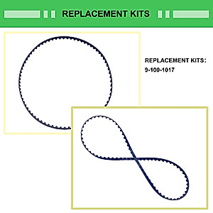 9-100-1017 Belt by PMIIO Replacement Kit Small and Large Belt for Polaris 360 380 Polaris Pool Cleaner Parts Replacement Belt Kit