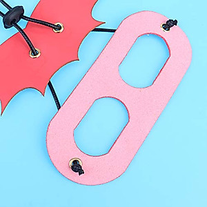 Balacoo Adjustable Bearded Dragon Harness Reptile Leash Lizard Nylon Suede Traction Rope with Bat Wings for Guinea Pig Hamster Amphibians