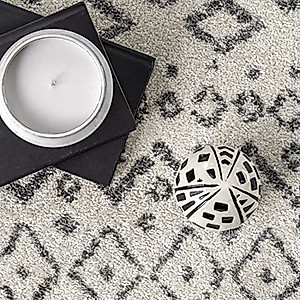 nuLOOM Kenzie Geometric Diamond Area Rug, 3' x 5', Off-white