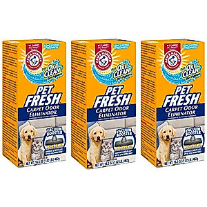 Arm & Hammer Pet Fresh Carpet Odor Eliminator Plus Oxi Clean Dirt Fighters (Pack of 3), 48.9 Ounce