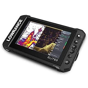 GPS City Lowrance Elite FS 7 Fish Finder with Active Imaging 3-in-1 Transducer, Preloaded C-MAP Contour+ Charts & Protective Cover Bundle (000-15688-001)