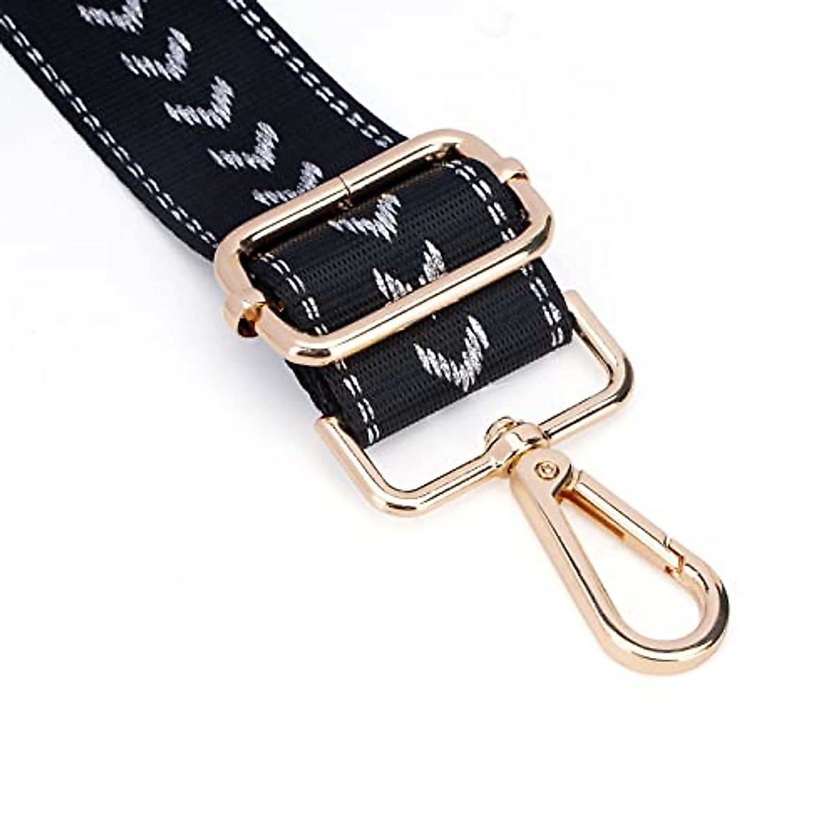 HKCLUF Women Bags Shoulder Strap Wide Purse Strap Adjustable Replacement Straps for Handbags Crossbody Bucket Shoulder Bag Replacement Belt(Black)