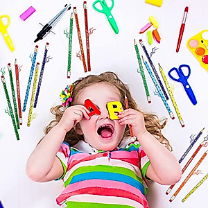 Gersoniel 48 Pieces Fruit Scent Inspirational Pencils Student Colorful Fruit Pencils Kids Motivational Graphite Pencil Cylinder Wood Pencil Colored Pencils with Eraser Gift for School Supply Vivid