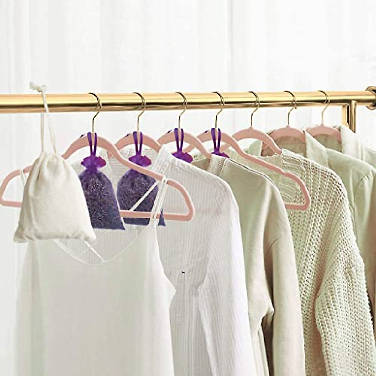 Cedar Space Cedar Blocks for Clothes Storage Set of 24, Cedar Sachets 12-Pcs Lavender Sachets 12-Pcs, 100% Aromatic Red Cedar Accessories for Wardrobes Closets and Drawers