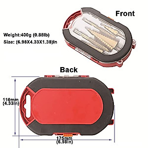 6PCS HSS Titanium Coated Drill Bit Set, High Speed Reaming Pagoda Sawtooth Set, Including 3 Sizes of Step Drill Bit and 3 Sizes of Saw bit for Metalworking, Woodworking, Hole Drilling