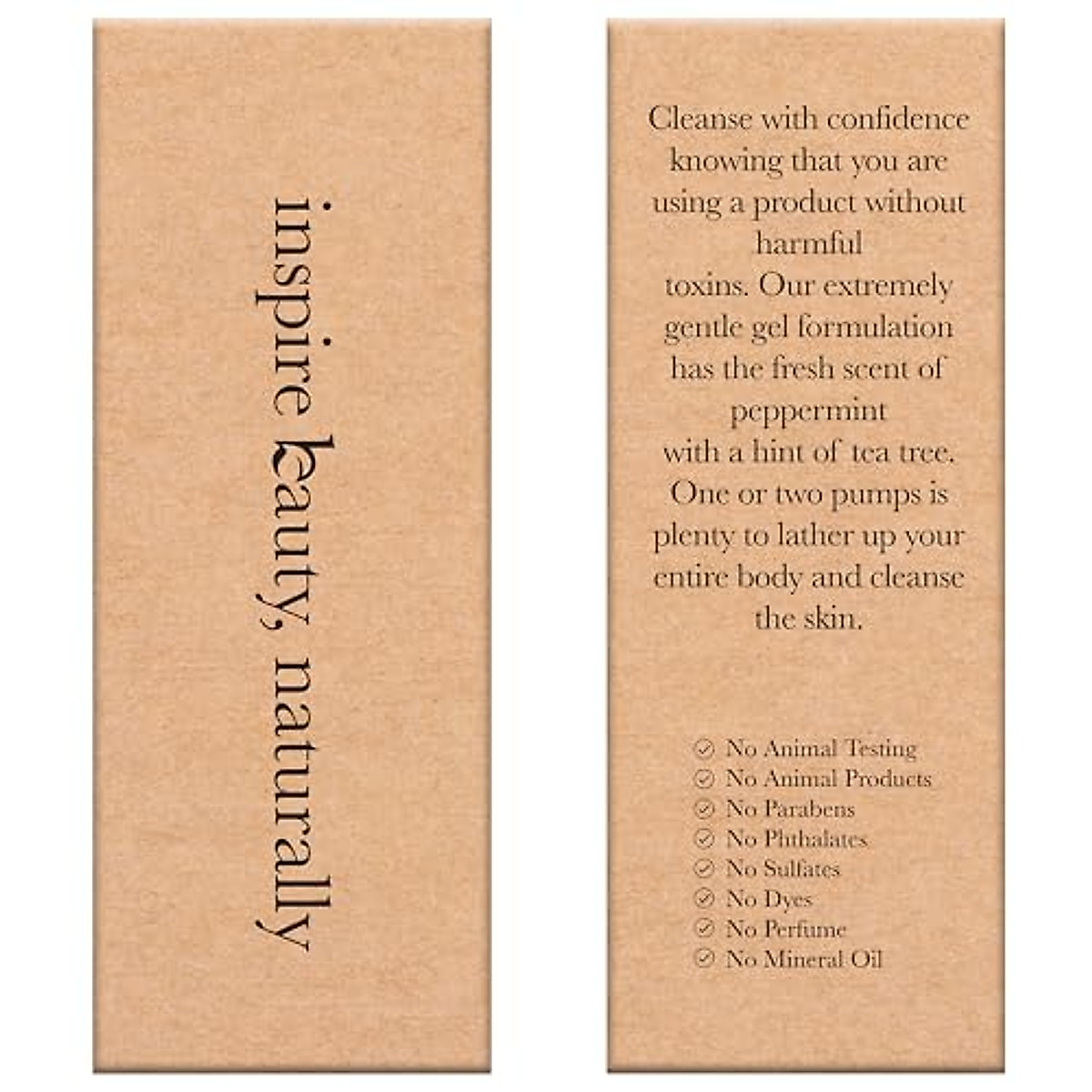 Peppermint Tea Tree Body Wash - USA Made with Organic and Natural Ingredients, Moisturizing Shower Gel, Gentle & Non Toxic Daily Wash for Oily & Acne-Prone Skin, Vegan Body Cleanser for Women and Men