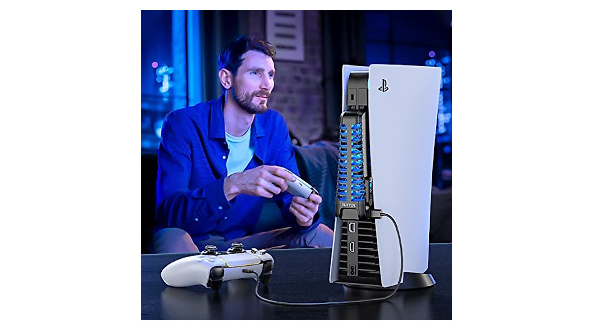 Kytok PS5 Cooling Fan with 3 Adjustable Fans, Quiet PS5 Fan Upgraded ...