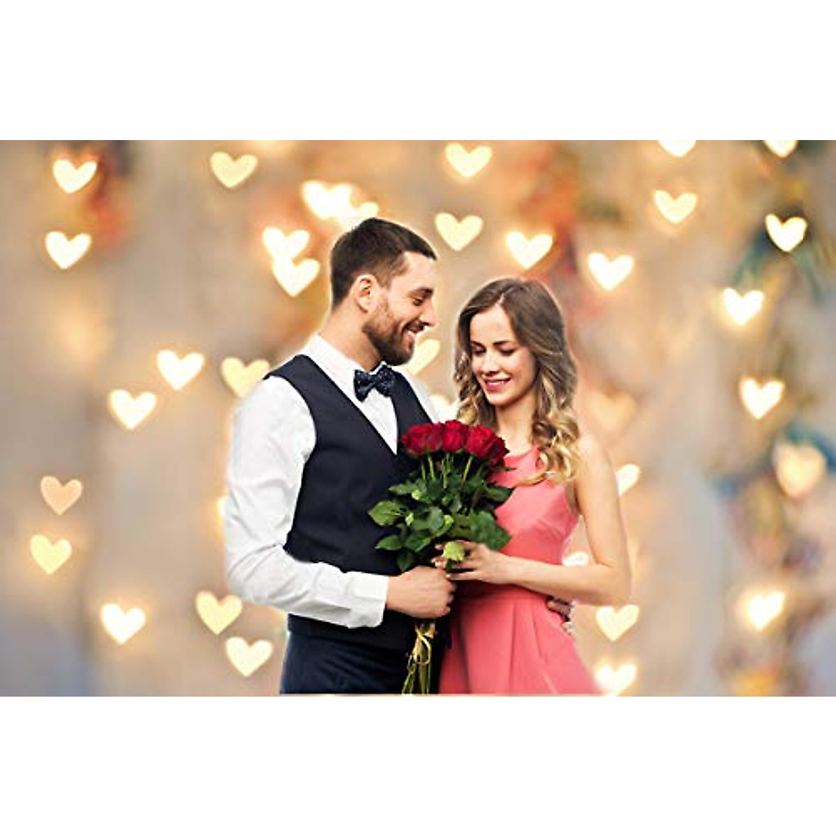 Valentine's Day Backdrop Valentine Love Heart Backdrop Mother's Day Dessert Cake Table Decoration Baby Shower Party Supplies Banner 7x5ft