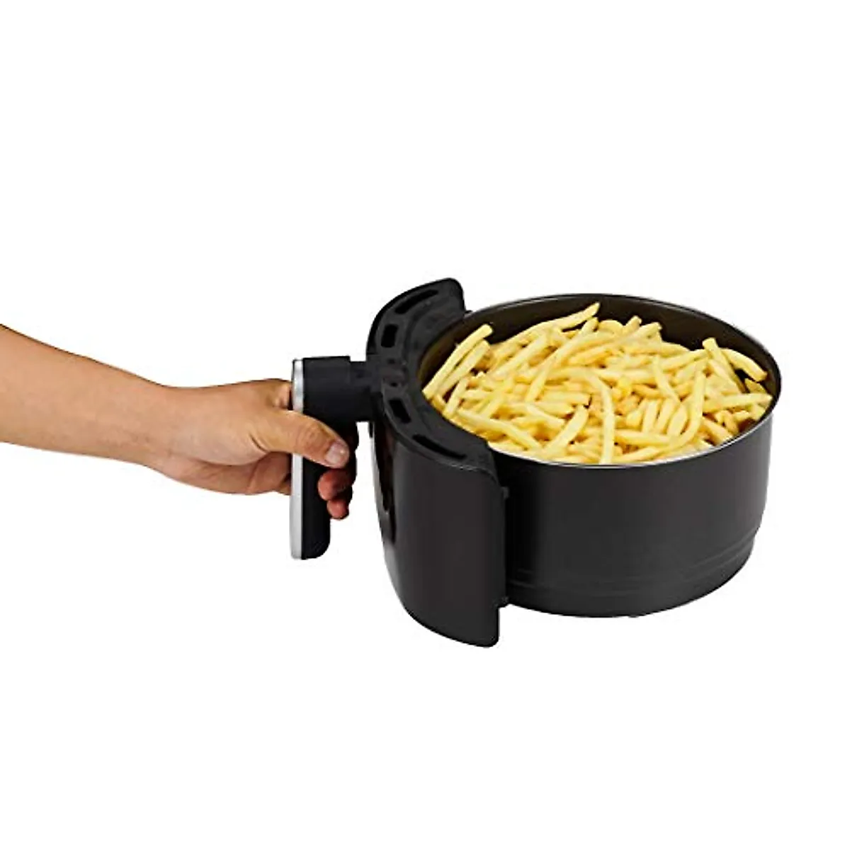 GoWISE USA 5.0-Quart 1500-Watt Digital Air Fryer with 8 Presets, GW22821-S + 50 Recipes (Black)