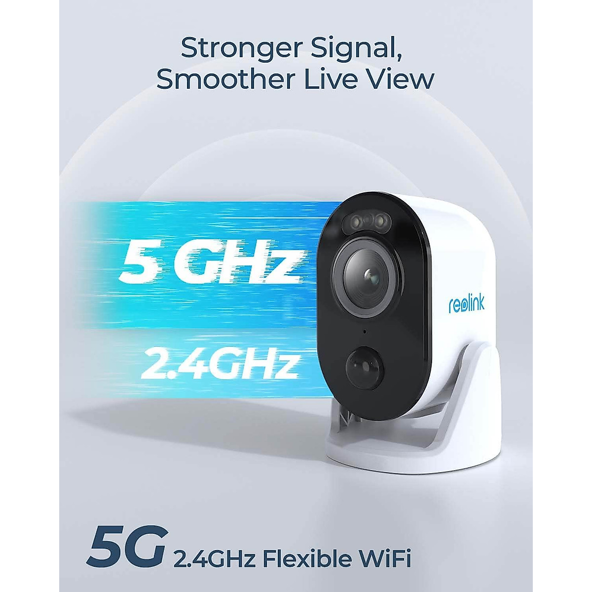 REOLINK 5MP Solar Security Cameras Wireless Outdoor, Argus 3 Pro+Solar Panel with 2K+ Color Night Vision, 2.4/5GHz WiFi, Human/Vehicle Detection, No Hub Needed(2 Pack)