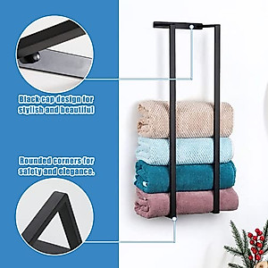 Bathroom Wall Towel Rack, Bathroom Towel Storage for Small Bathroom Wall Mounted, Stainless Steel Rack for Washcloths Hand or Bath Towels