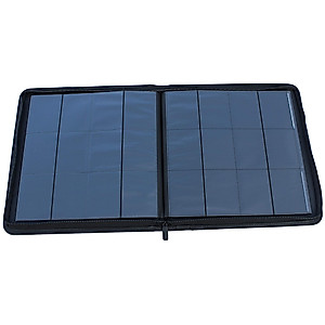 WINTRA 12-Pocket Black Double-Sided Trading Card Album, Side Loading Premium Card Binder, 720 Pockets Binder for Standard Trading and Sports Cards