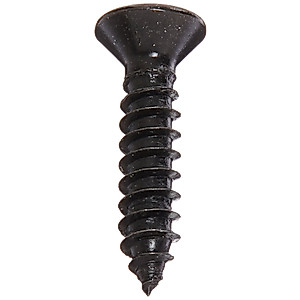 Small Parts 0812ABPOB Steel Sheet Metal Screw, Black Oxide Finish, 82 degrees Oval Head, Phillips Drive, Type AB, #8-18 Thread Size, 3/4" Length (Pack of 100)