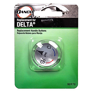 DANCO Snap In Index Button for Delta Single Handle Faucets, Clear (80970)