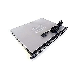 Cisco SG500-52P-K9 52-Port Gigabit PoE Network Switch (Renewed)