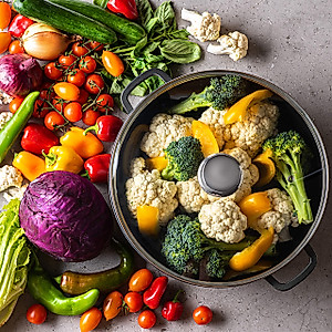 Moss & Stone 11 Inch Aluminum Pan Non-Stick Cookware Set, Saute Pan, Casserole Stockpot with Lid, Oven Safe Pan, Non Stick Skillet Pan with Non Toxic Stone Coating, Everyday Pan