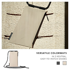 Native Union Sling Tech Carrier – Water-Repellent Adjustable Crossbody Pouch for Phone & Essentials, Stores Cards, Cash, Keys & More – 2 Zippered Compartments with Light Protection (Sand)