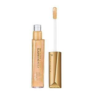 Rimmel Stay Plumped Lip Gloss, 801 Angel Shimmer, Pack of 1