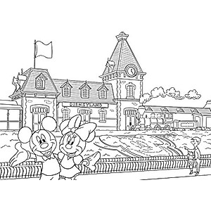 Disneyland Parks Colouring Book