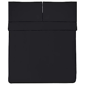 Queen Size Bed Sheets - Breathable Luxury Sheets with Full Elastic & Secure Corner Straps Built In - 1800 Supreme Collection Extra Soft Deep Pocket Bedding Set, Sheet Set, Queen, Black