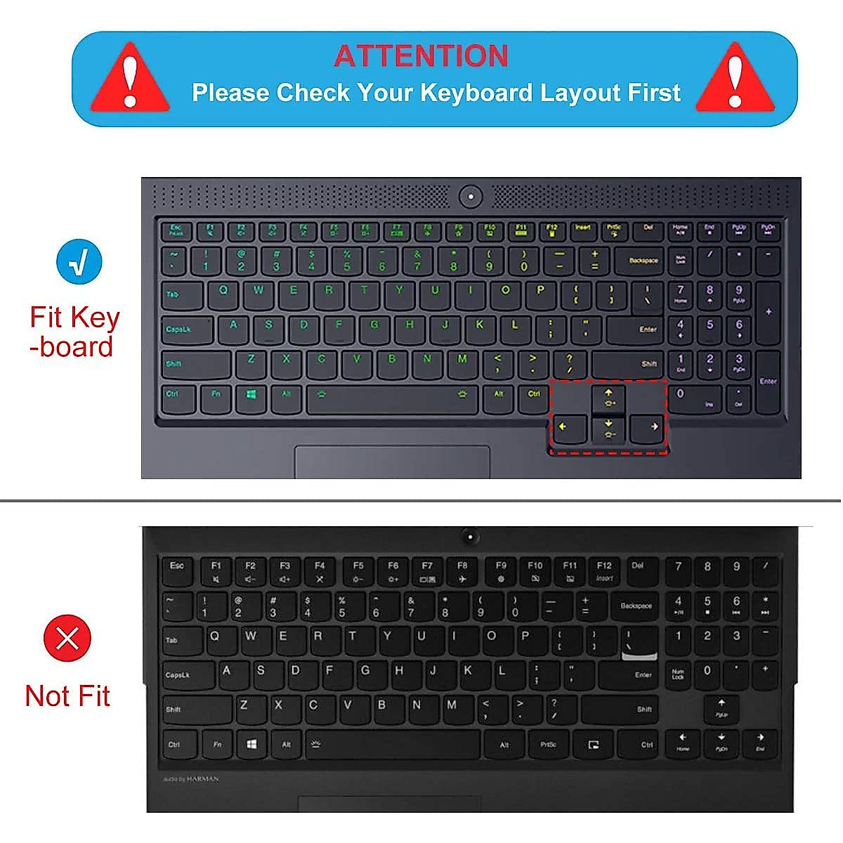 Keyboard Cover for Lenovo Legion 7/Legion 7i/Legion 9/Legion Slim 7 7i (Gen 8/7/6) 16IRH8 16APH8 16ACH6 16IMH5 16IAH7, Legion 7 7i (Gen 7/6) 15IMH05 16ACHG6 16ITHG6 16IAX7 16ARHA7 15.6 16 inch Gaming