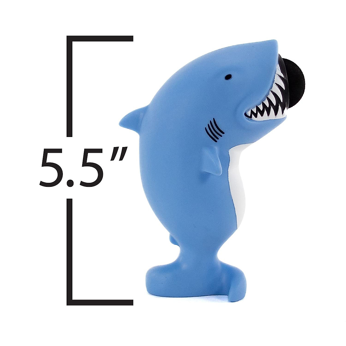 Hog Wild Shark Popper Toy 2-Pack - Launch Foam Balls Up to 20 Feet, Indoor/Outdoor Fun, 12 Balls Included, for All Occasions - Ages 4+ | Exciting & Entertaining Playtime